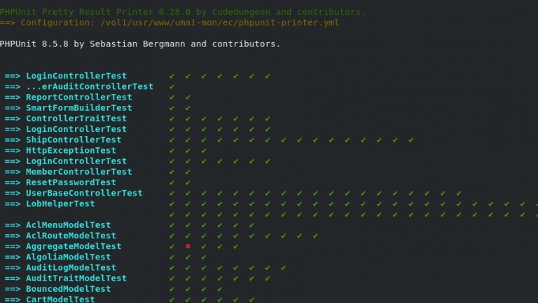 phpunitの実行状況表示 – ララジャパン